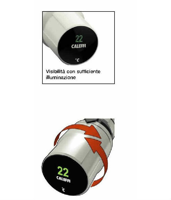 COMANDO ELETTRONICO CALEFFI 202 | PER VALVOLE TERMOSTATICHE